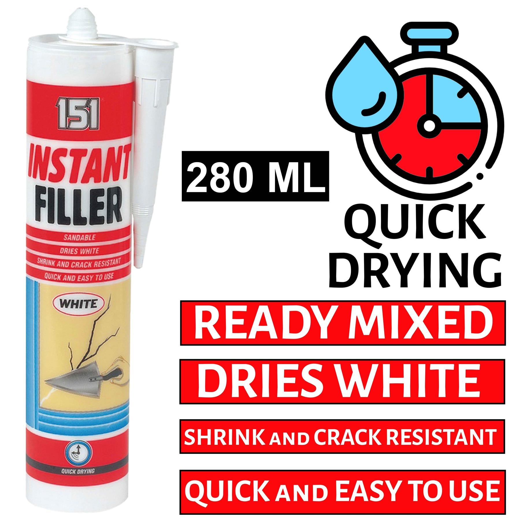 Instant Filler Cartridge 280ml – Quick Drying & Easy to Use | Direct ...